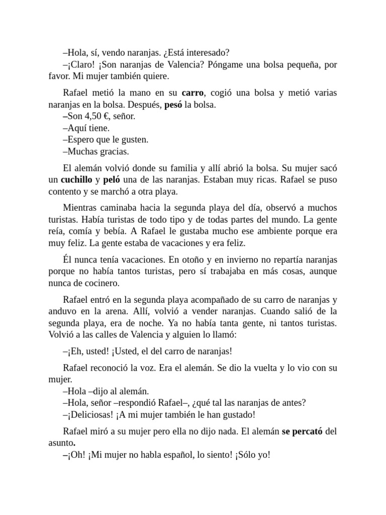 Conversación entre vendedor y turista | PDF
