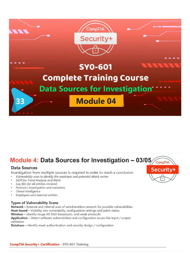Data Sources For Investigation | PDF