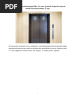 Monthly Elevator Maintenance Check List | PDF | Elevator | Manufactured ...