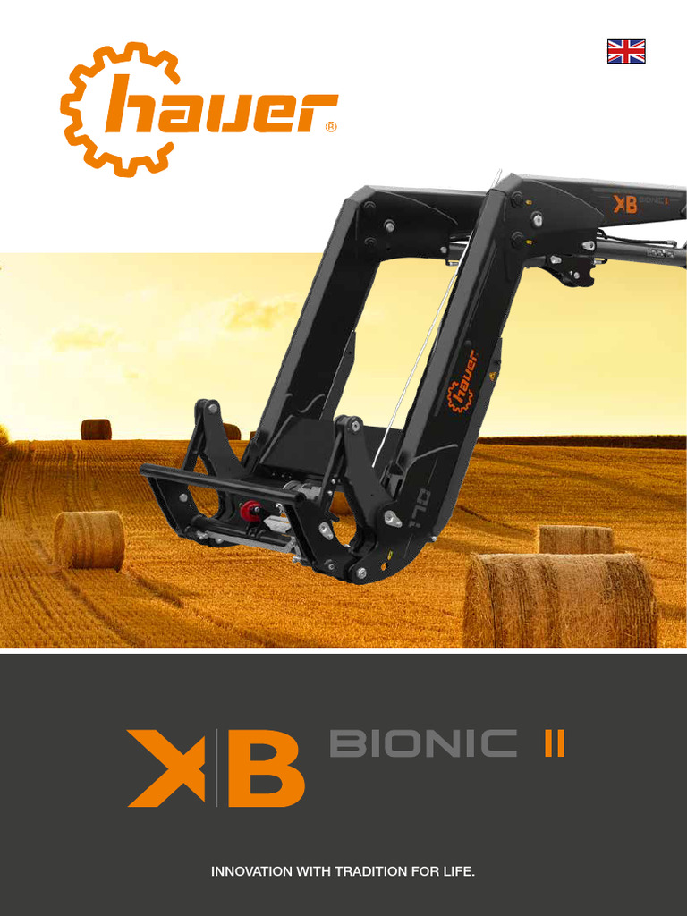 Hauer XB Bionic II Front Loaders | PDF | Tractor | Loader (Equipment)