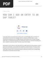 How To Modify, Create and Delete Table Entries From SE16 | PDF ...