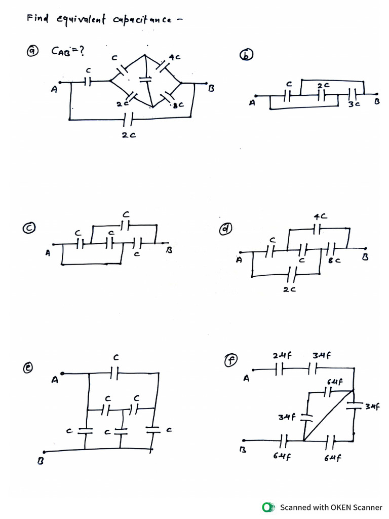 Capacitor Problems | PDF