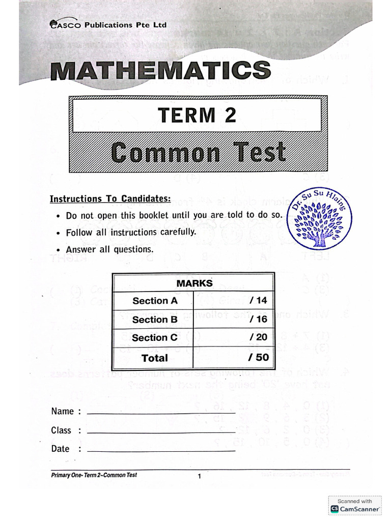 Term 2 Common Test | PDF