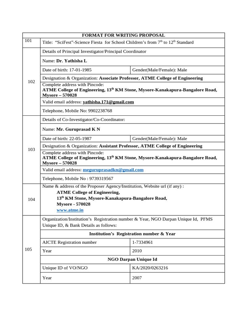 Soft Copy of Proposal in Word Format | PDF | Science | Creativity