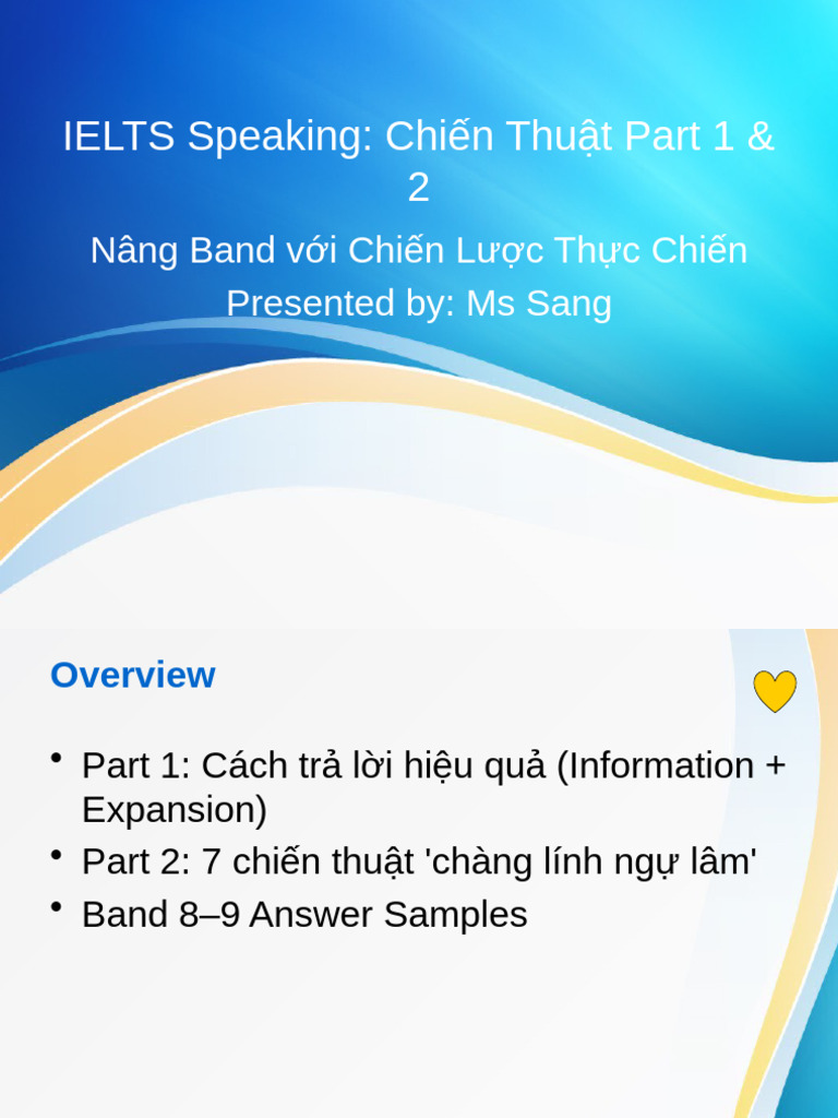 IELTS Speaking Lesson Part1 2 Colorful | PDF