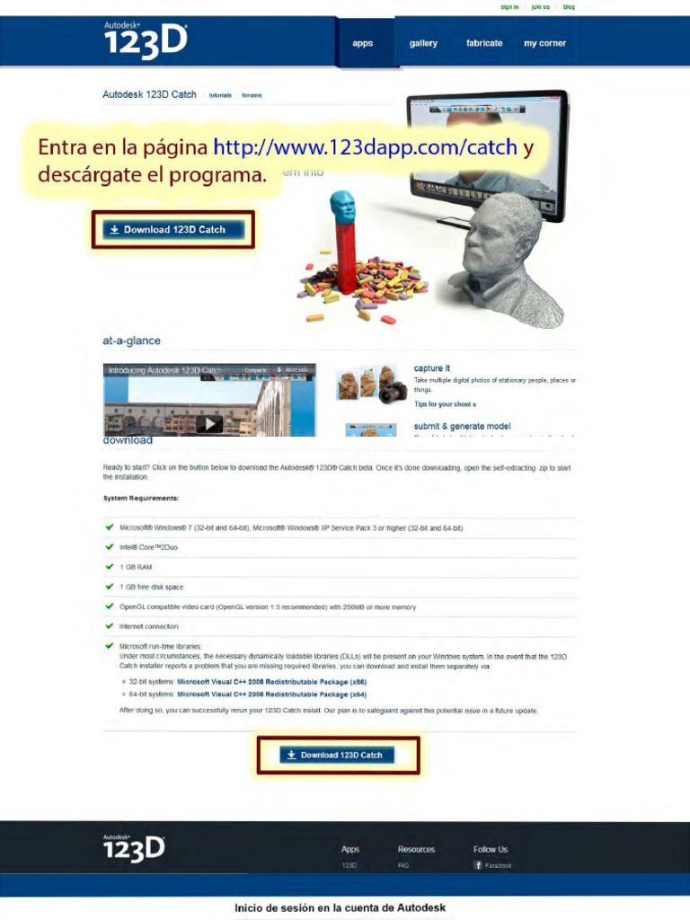 Tutorial 123D Catch | PDF | Informática