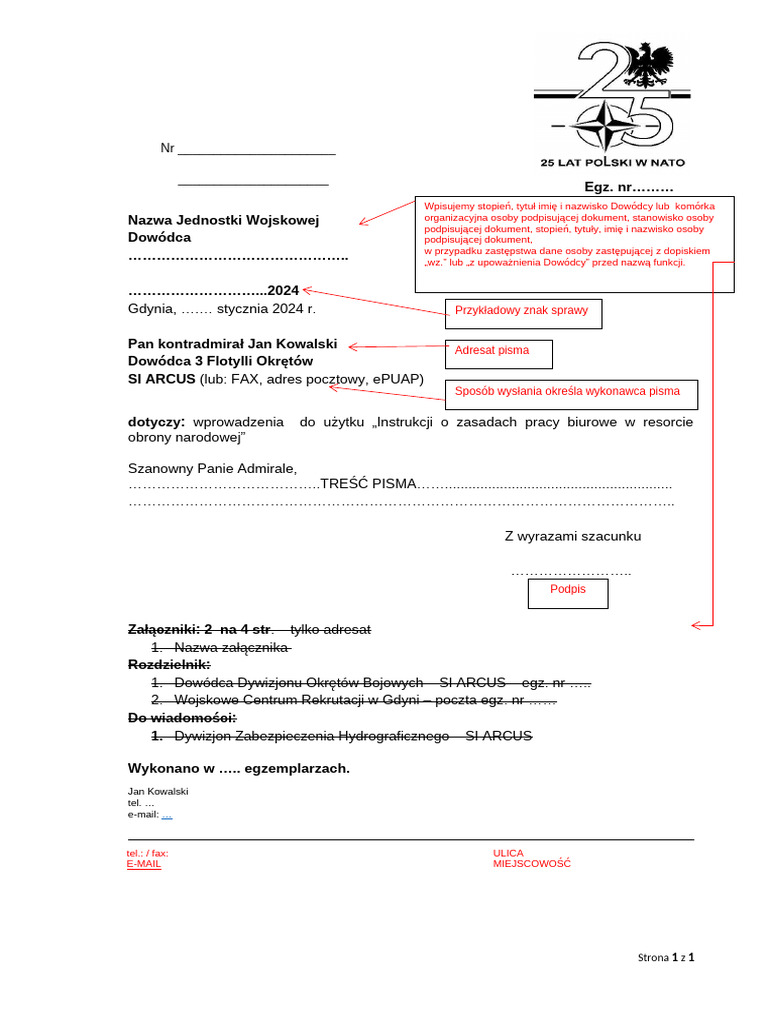 Wzór Pisma Jawnego | PDF