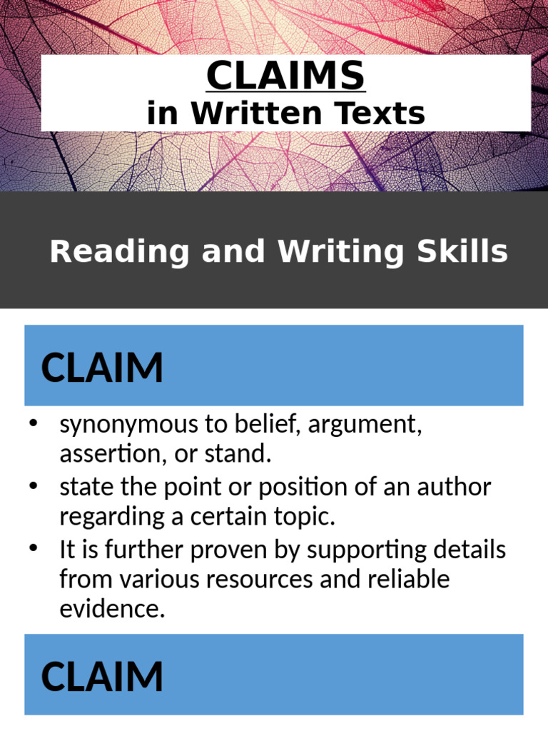 Q3-Module-3-Explicit-and-Implicit-Claims-in-Written-Texts | PDF ...
