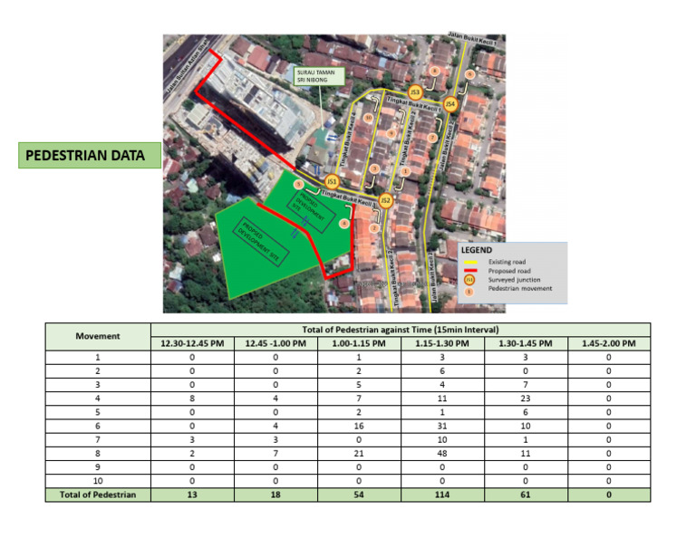 Pedestrian Data | PDF