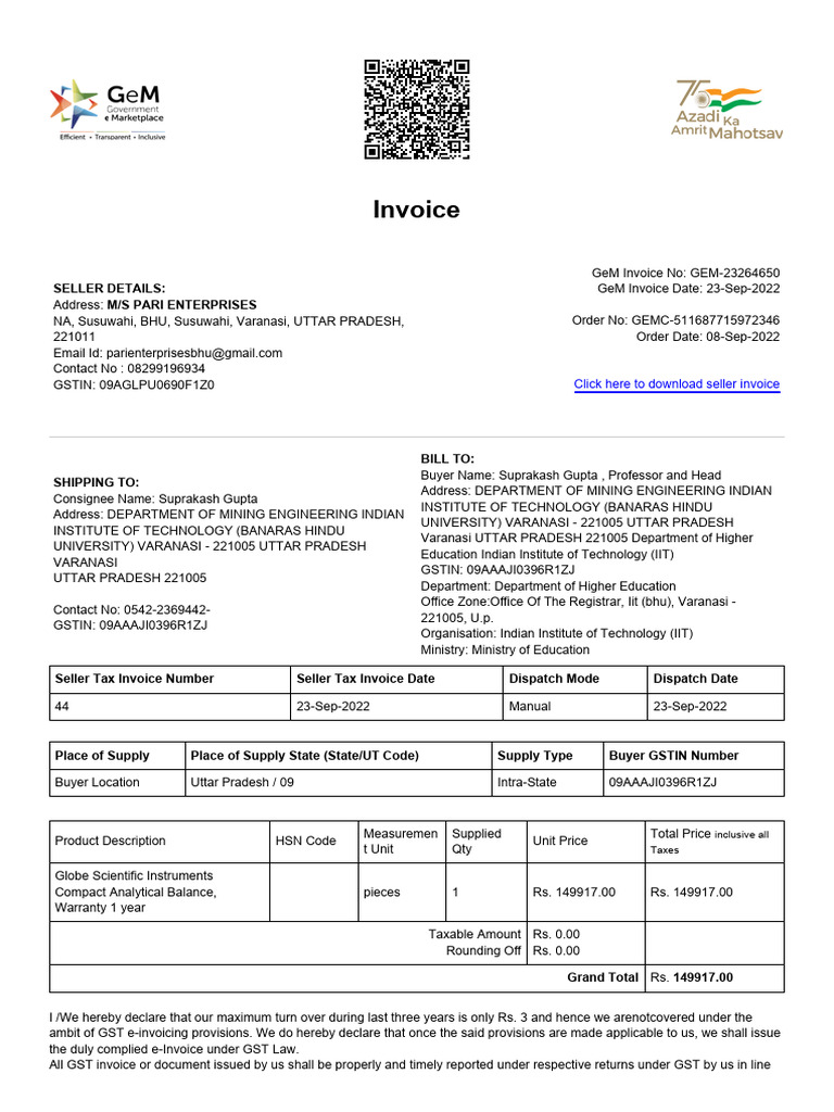 ODFtdlVtcU5sSngyQ1RkN1RSaWtsUT09 Invoice | PDF | Value Added Tax | Taxes