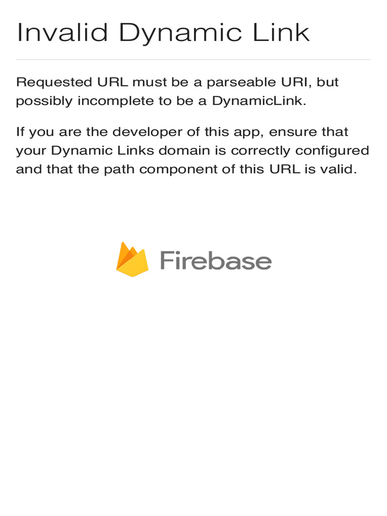 Invalid Dynamic Link | PDF
