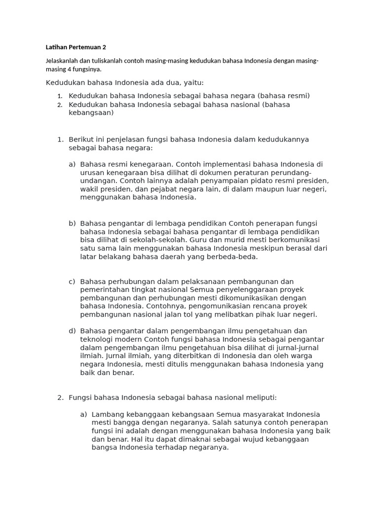 Latihan Pertemuan 2 | PDF