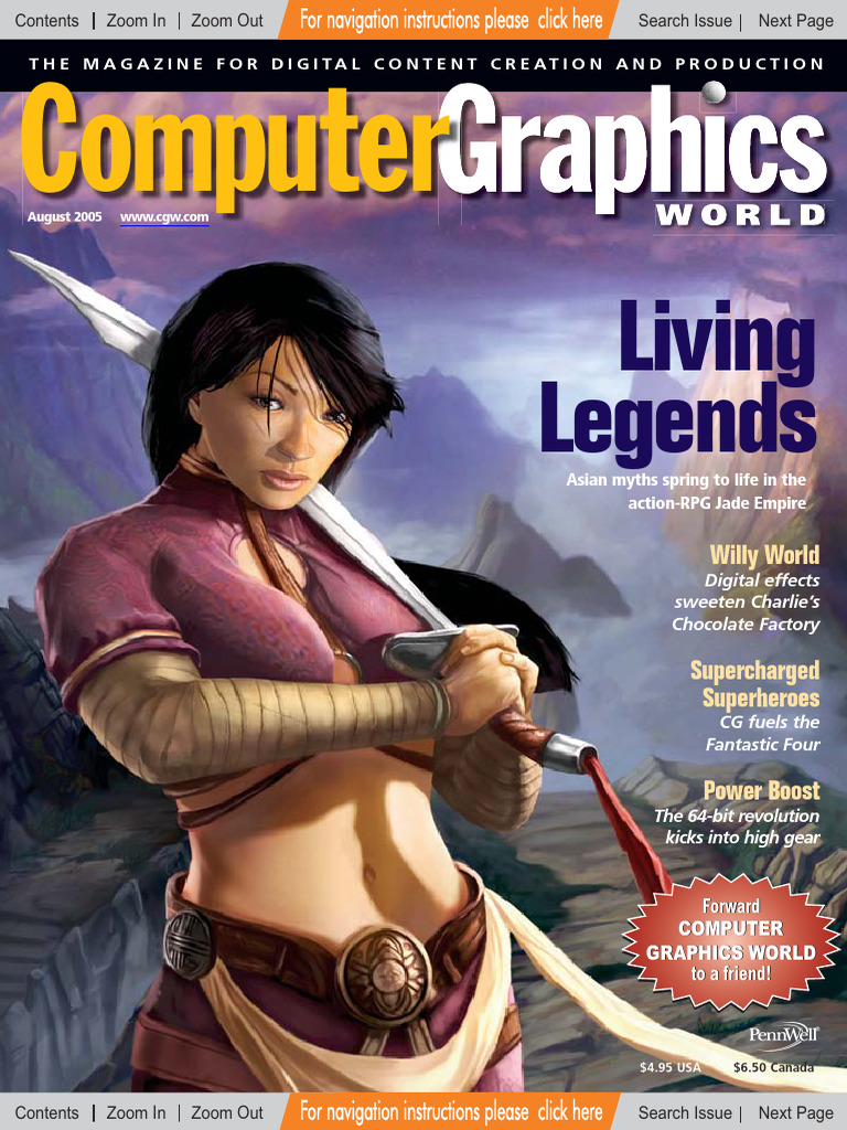 Computer Graphics World 2005 - Aug | PDF | 3 D Computer Graphics | Graphics Processing Unit