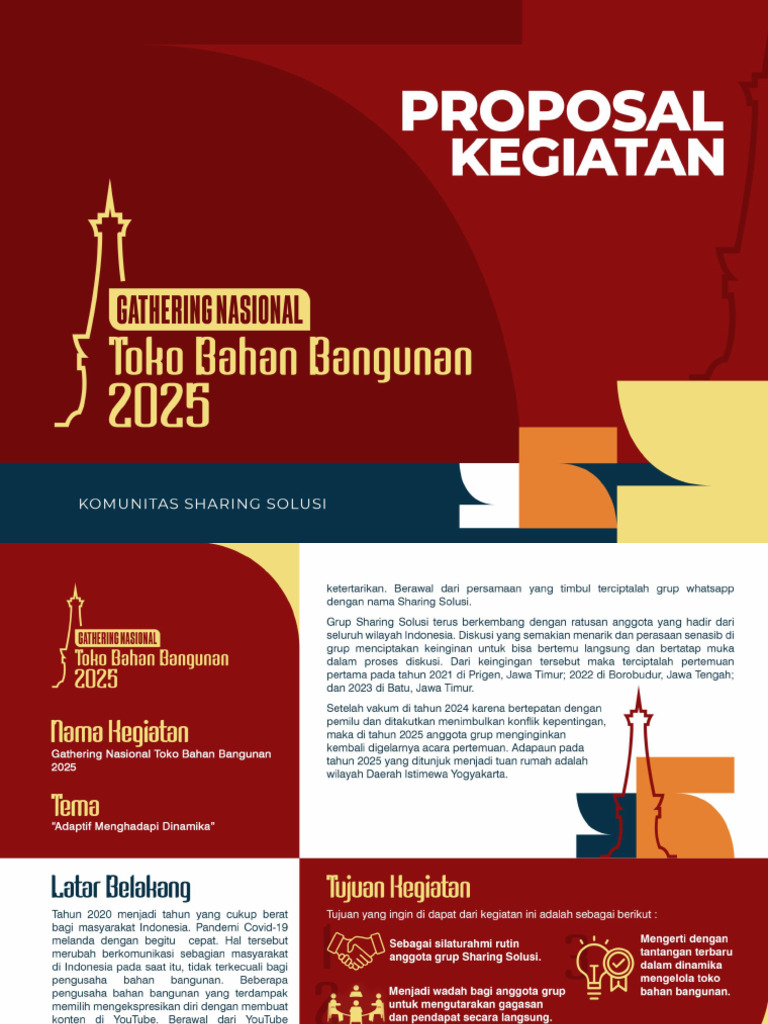 PDF Proposal Gathering Nasional 2025 Sharing Solusi | PDF