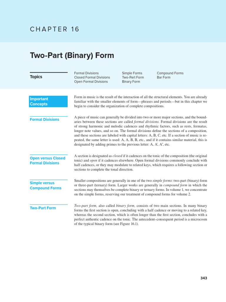 Binary and Ternary | PDF | Elements Of Music | Musical Compositions