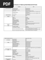 Advanced 3D Printer Specs | PDF | Computer Engineering