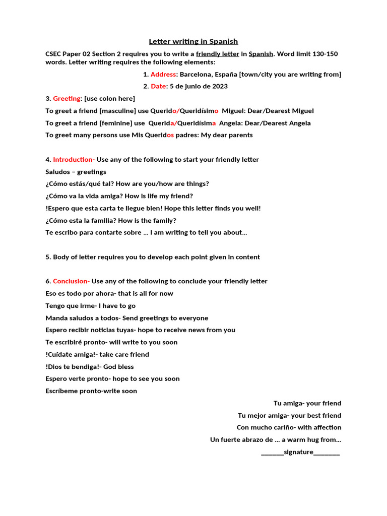 Letter Writing 1 | PDF