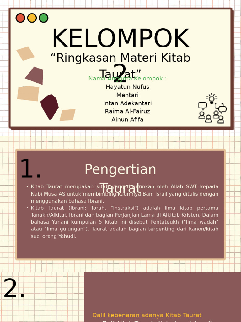 Pengertian dan Fungsi Kitab Taurat | PDF