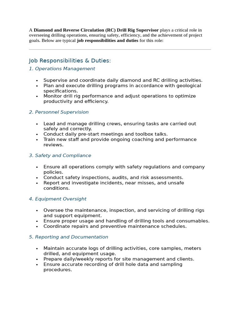 Supervisor Responsibilities | PDF