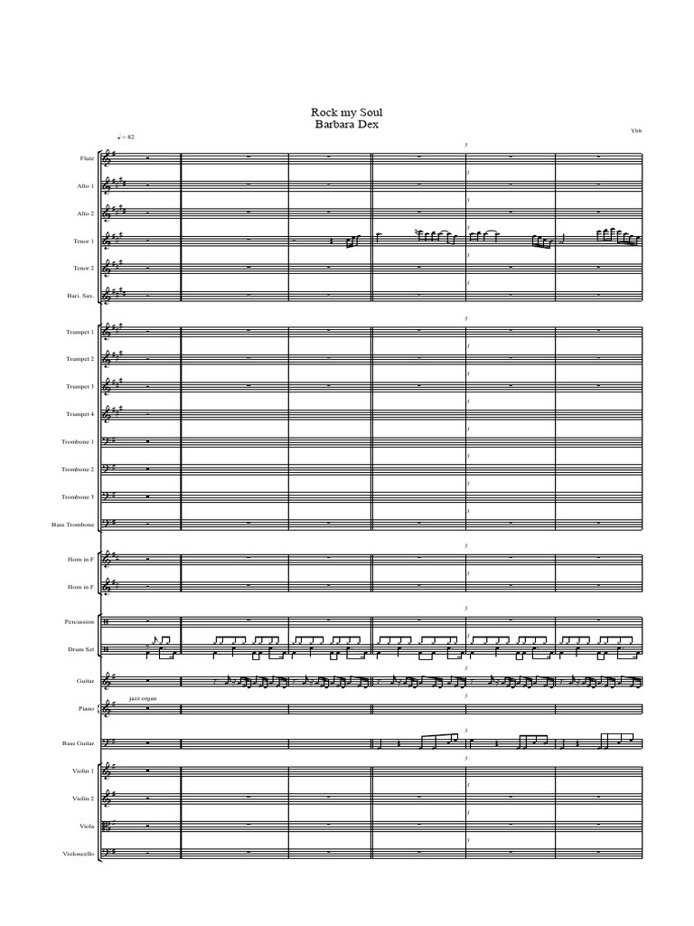 Rock My Soul Score Kopie | PDF | Music Technology | Musical Instruments