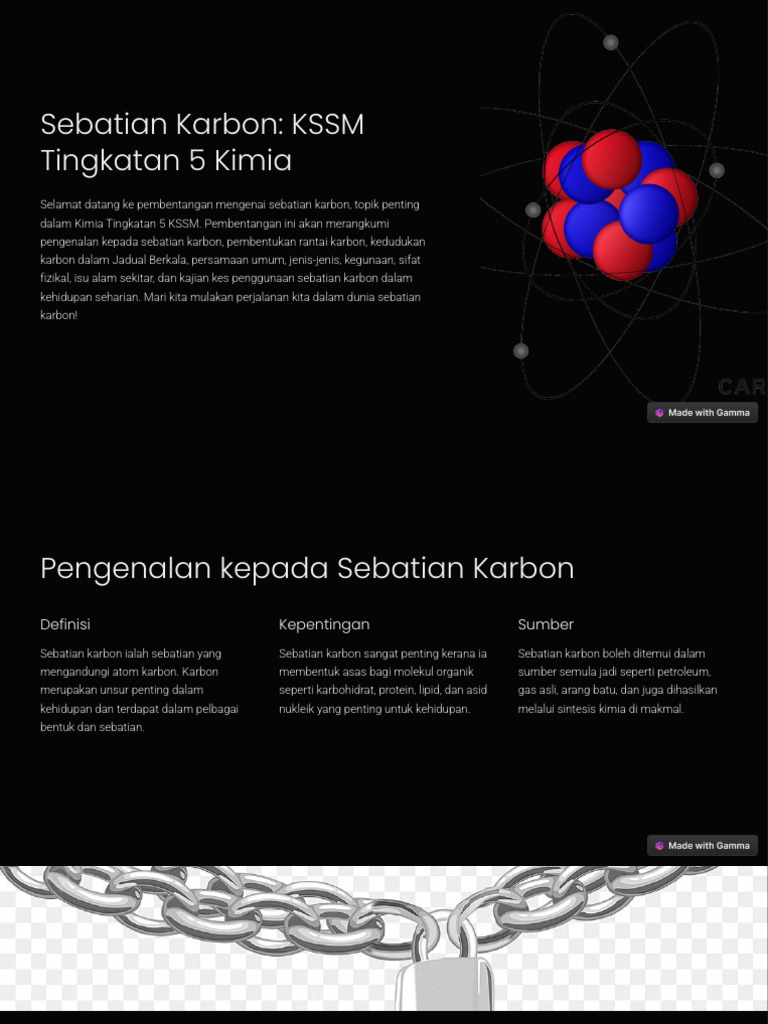 Sebatian Karbon KSSM Tingkatan 5 Kimia | PDF