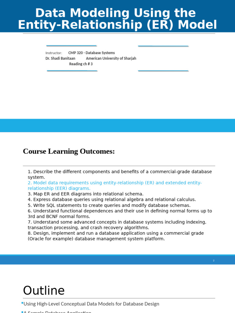 09-Cmp320-Ch3 Er Modeling 2 | PDF | Databases | Relational Database