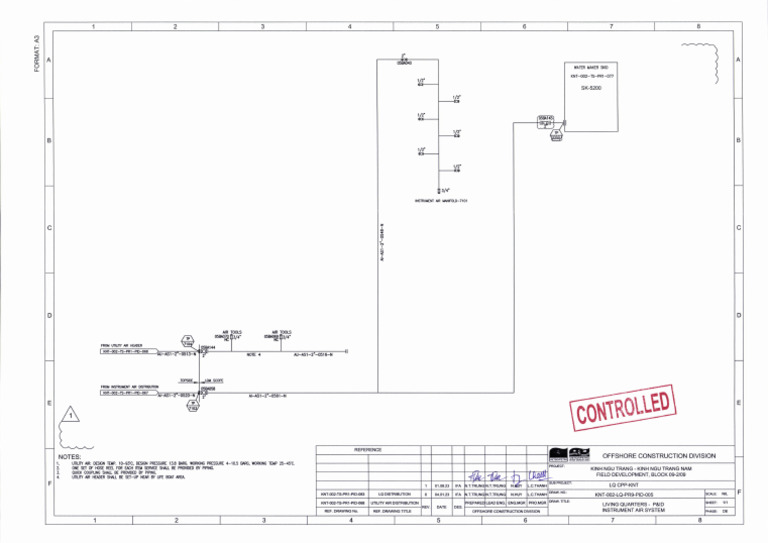 KNT 002 LQ Pr9 Pid 005 1 LQ P Id Instrument Air System | PDF