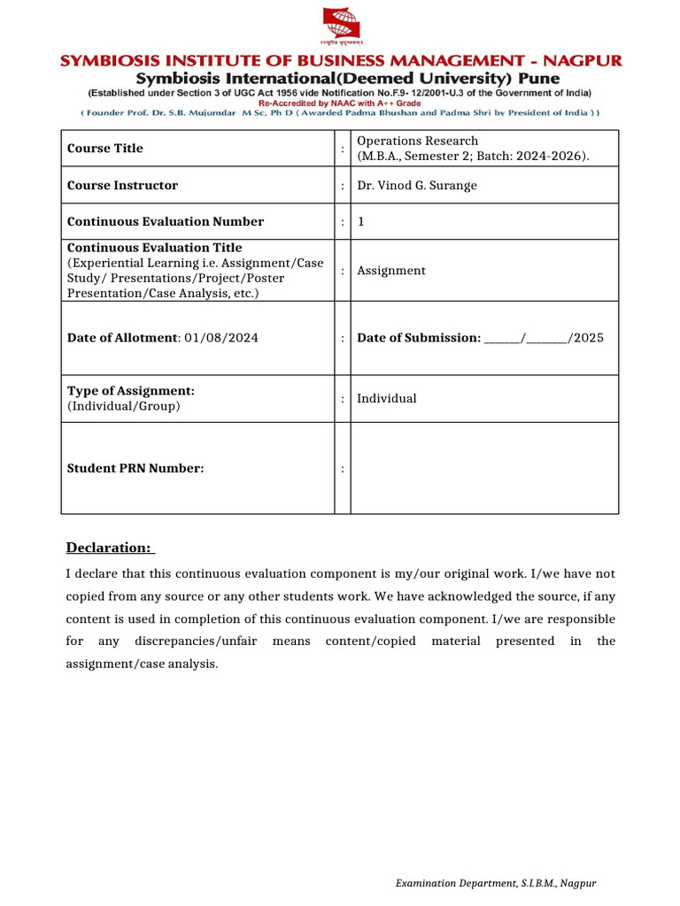 EL1 Cover Page - Student | PDF