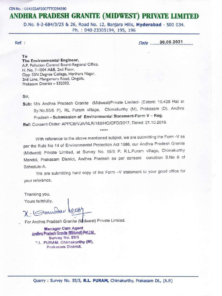 Environmental Statement-Form V Sep 2021-Final | PDF | Waste | Waste ...