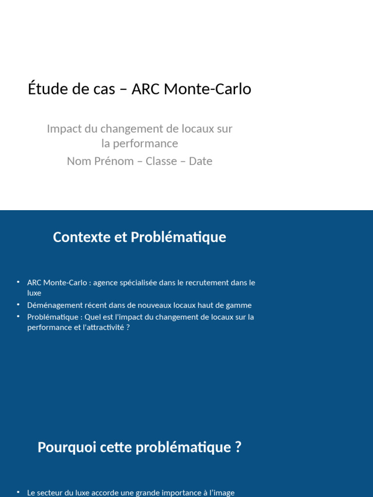 Diaporama Stylé ARC Monte Carlo | PDF