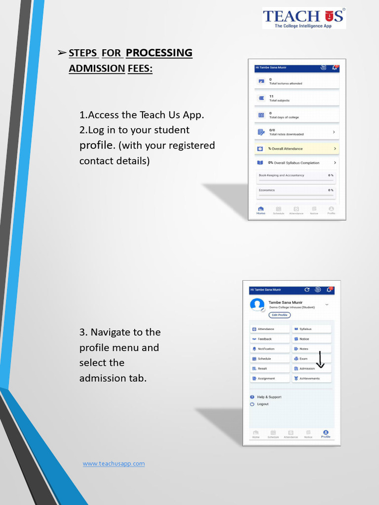Admission Fee Payment Guide | PDF