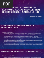 Overview of the ICESCR 1966 | PDF