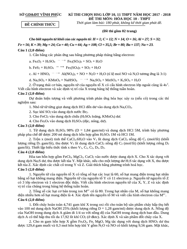 De Thi Chon HSG | PDF