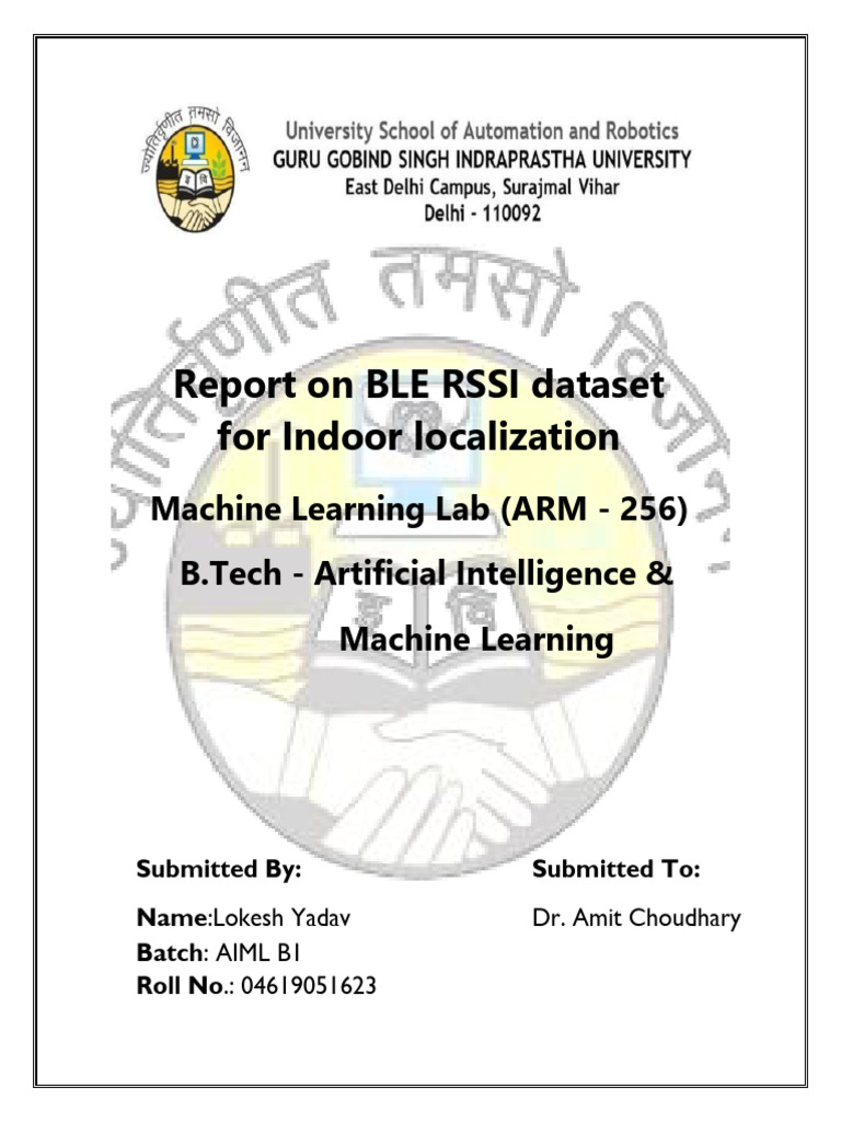 MLlab File Cover Page | PDF