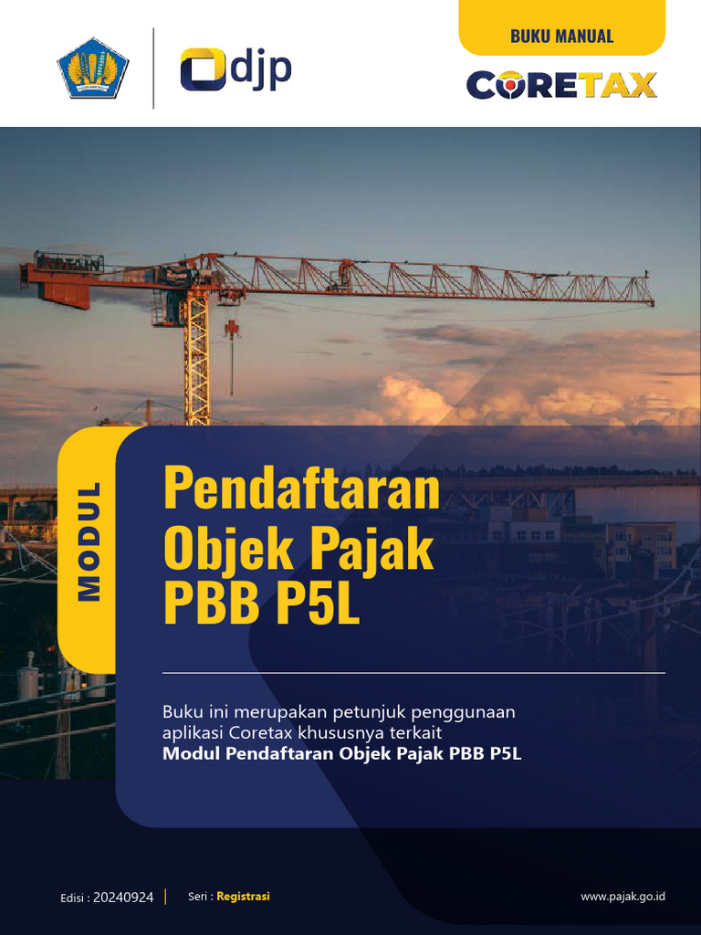 Buku Manual Coretax 2024 - Pendaftaran Obyek PBB P5L - 0-Compressed | PDF