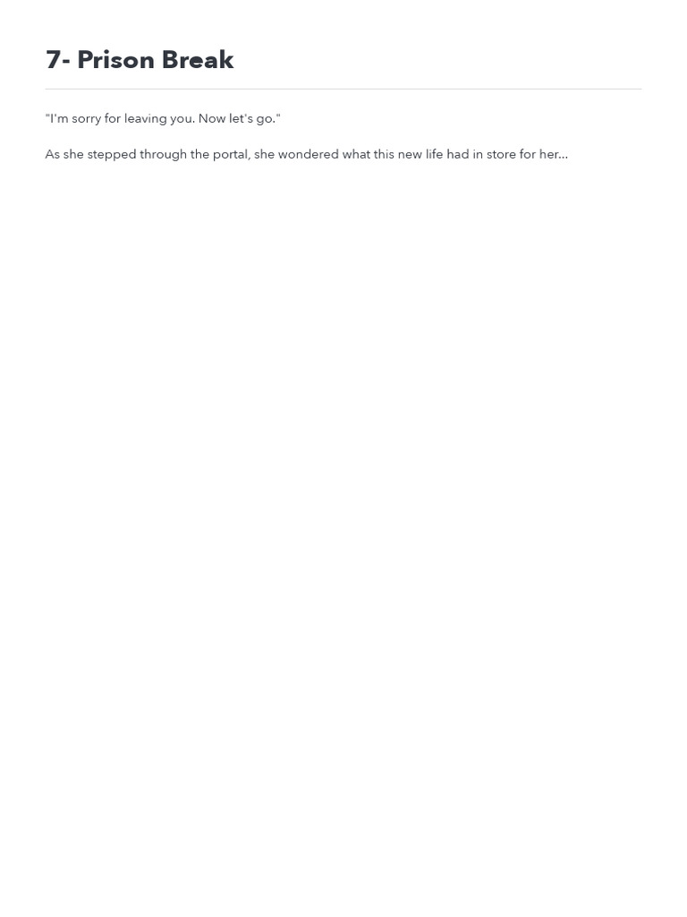 7 - Prison Break | PDF