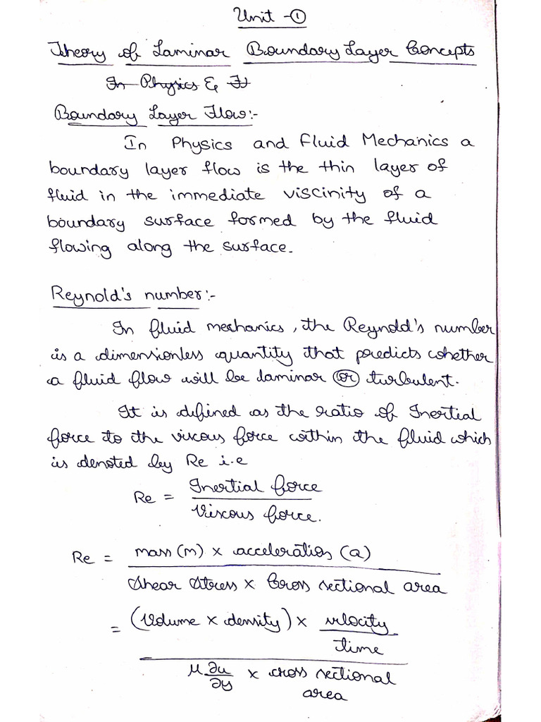 Fluid Mechanics II Unit 1 | PDF