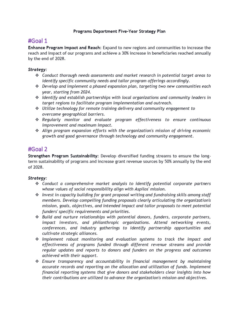 IARmJNwgQsqk8LAUdROJ - Programs Department Strategy Plan (2024-2029 ...