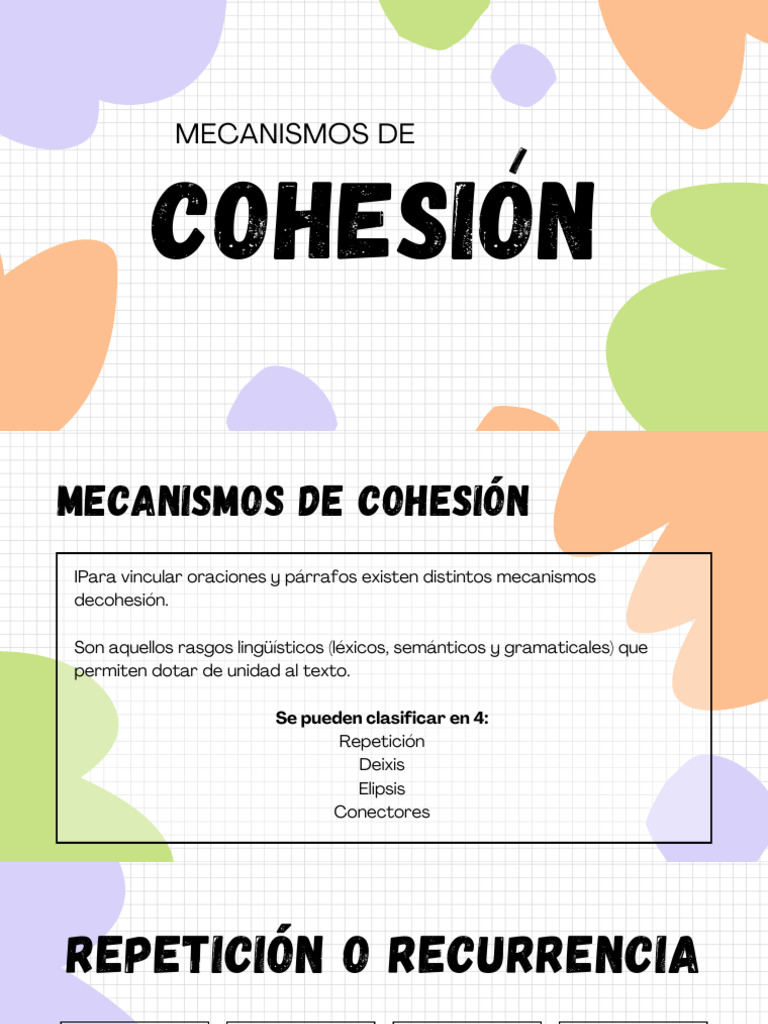 Elementos de Cohesión | PDF | Pronombre | Semiótica