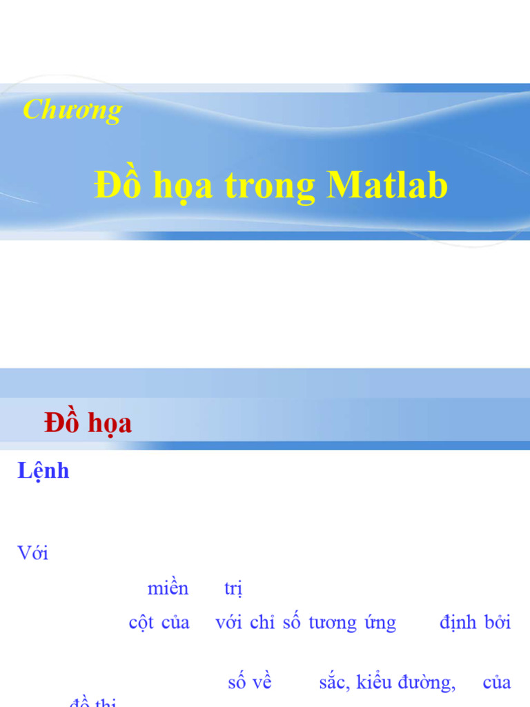 Bai 4. Đồ Họa 2d-3d Trong Matlap | PDF