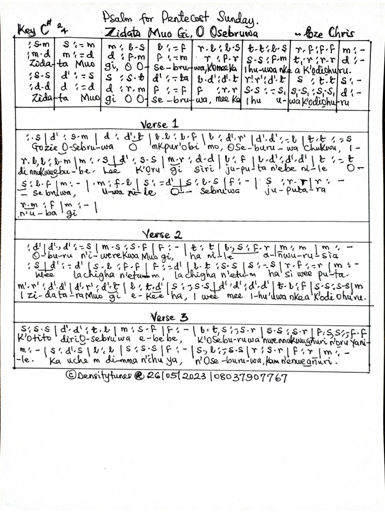 Zidat Muo Gi O Oseburuwa... Eze Chris | PDF