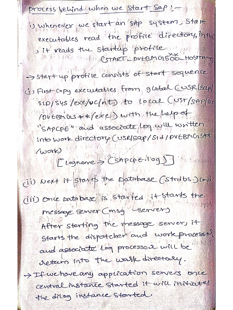 Process of SAP Start System | PDF