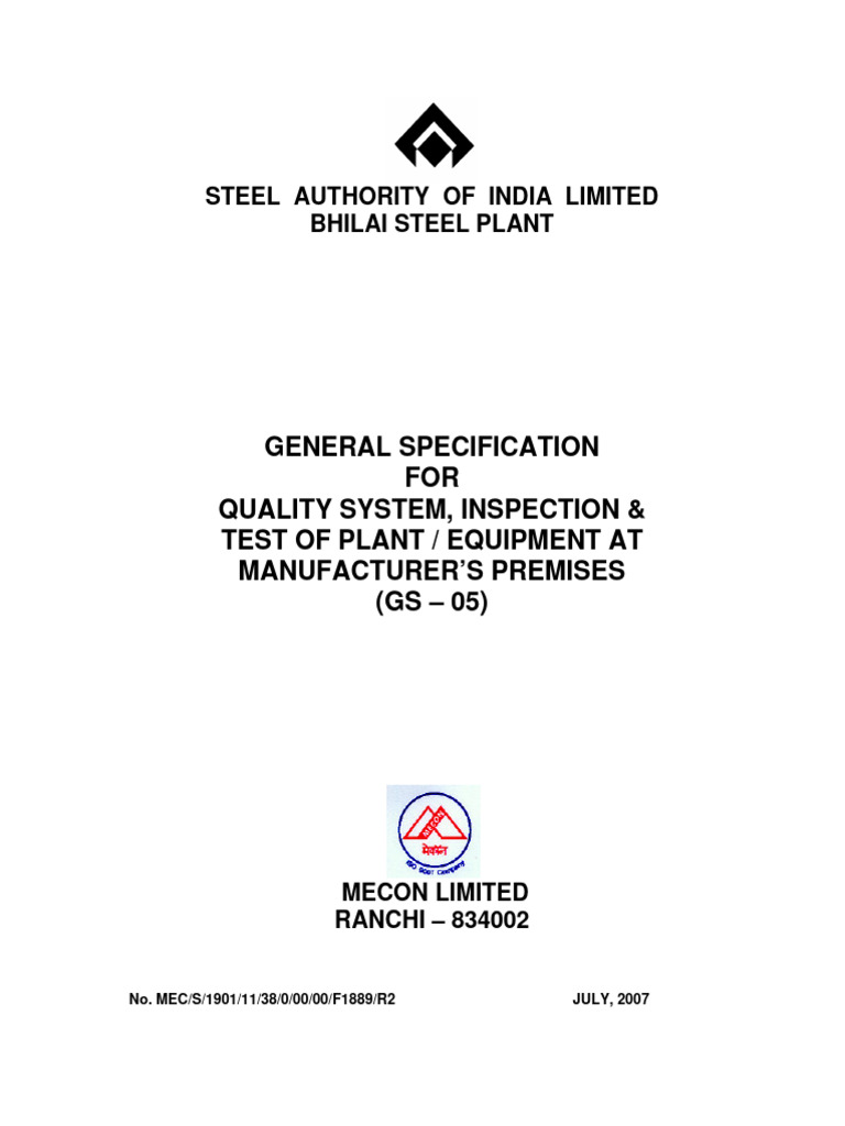 GS-05 - Inspn - Cover Pagex - Seq - 2 | PDF