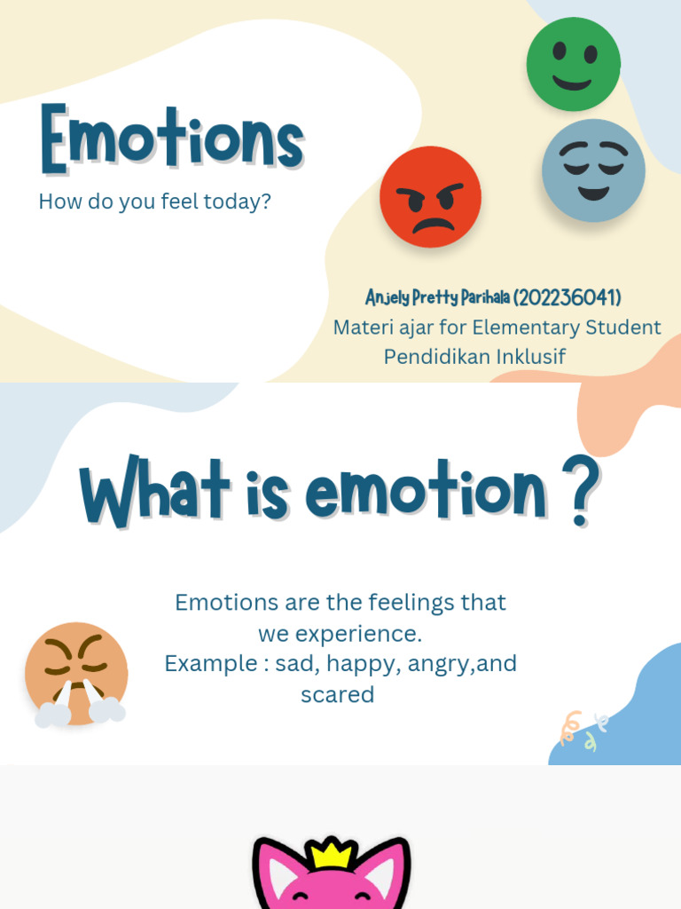 My Feelings Presentation for Social Emotional Learning in a Blue Orange ...
