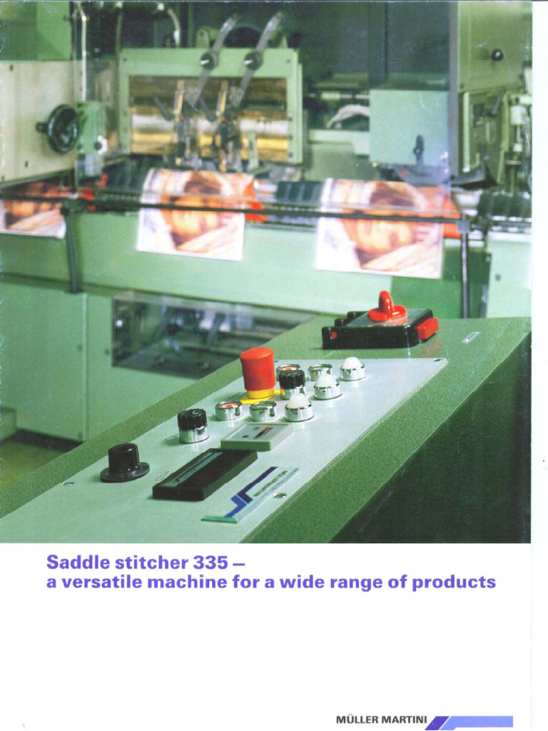 Muller Martini Saddle Sticher 335brochure | PDF