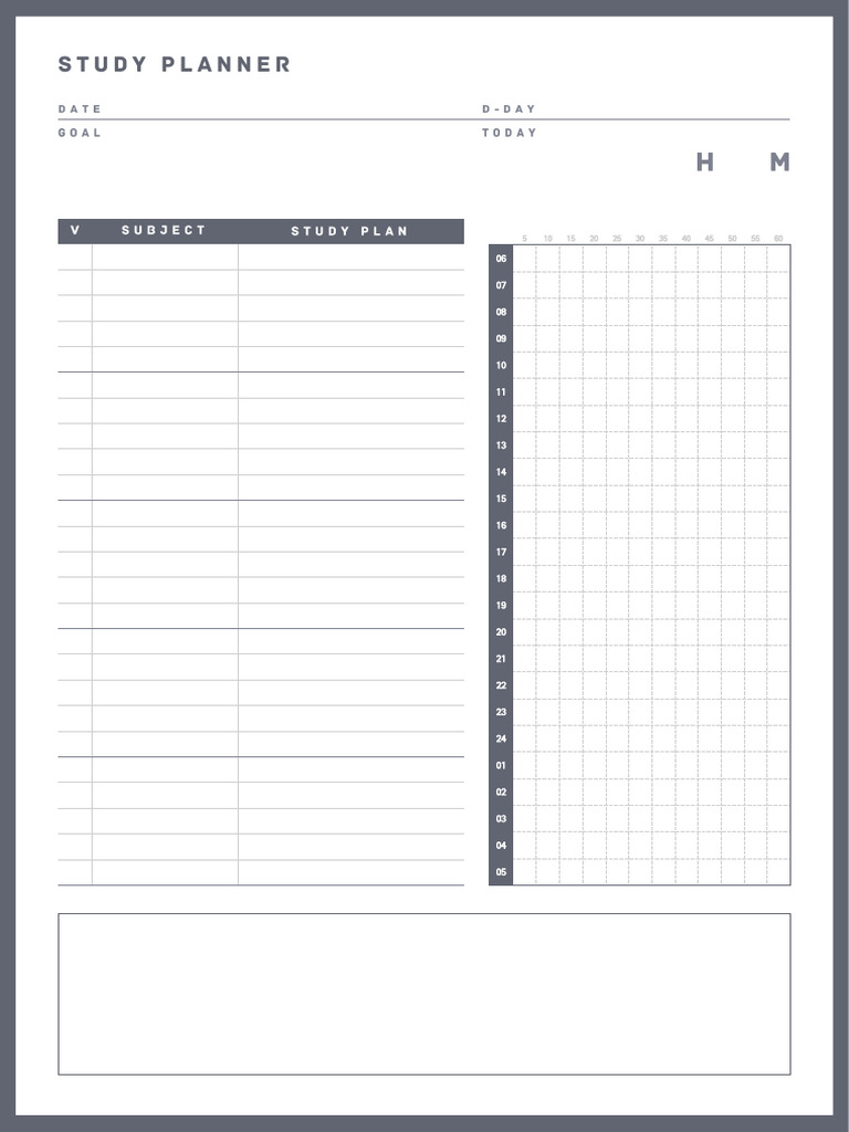 Study Planner Black | PDF