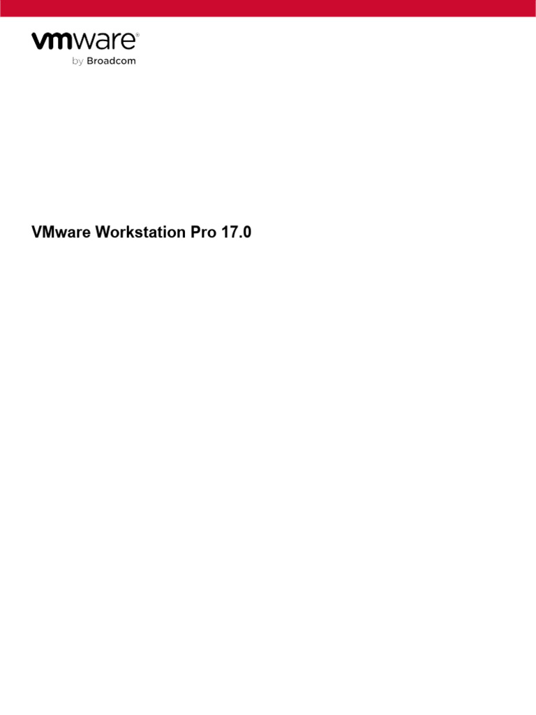 Vmware Workstation Pro 17 0 | PDF | Virtualization | Virtual Machine