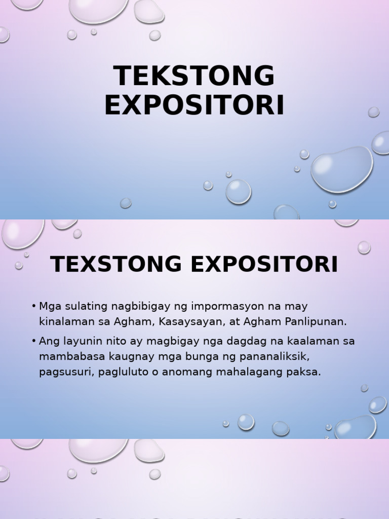 Tekstong Expositori | PDF