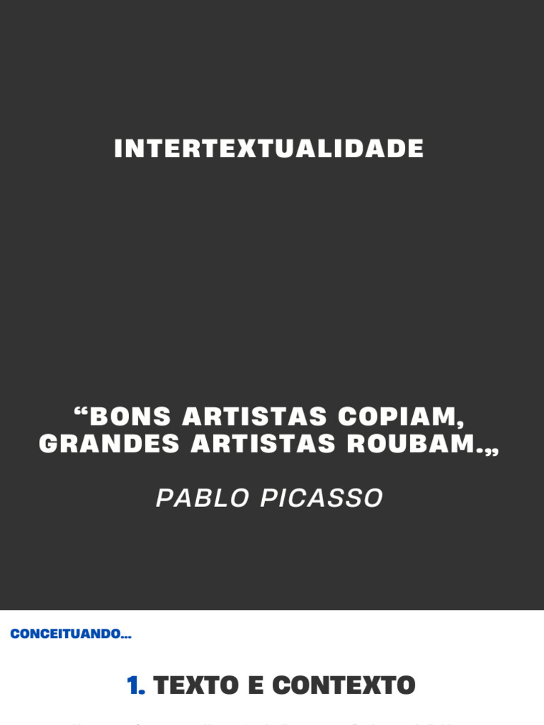 Slide Intertextualidade | PDF
