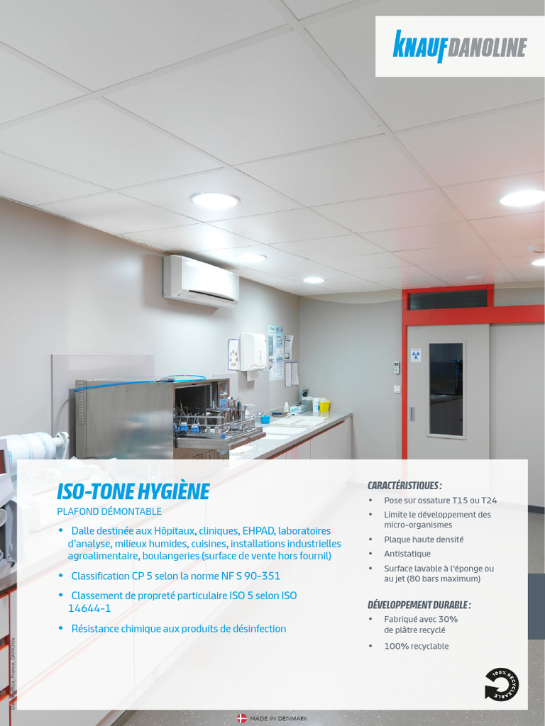 Dalle ISO-Tone Hygiène pour Milieux Sensibles | PDF | Matériaux